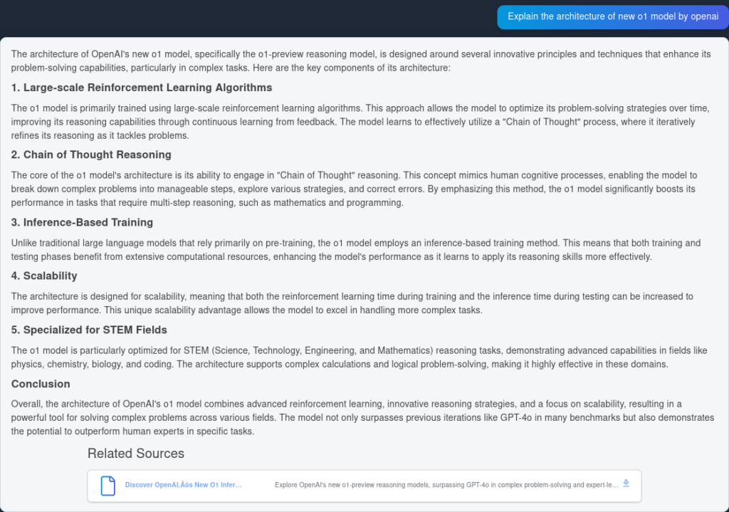 Muhakeme Yetenekli LLM'lerle RAG: OpenAI O1 ve OpenAI GPT4o Karşılaştırması | FlowHunt