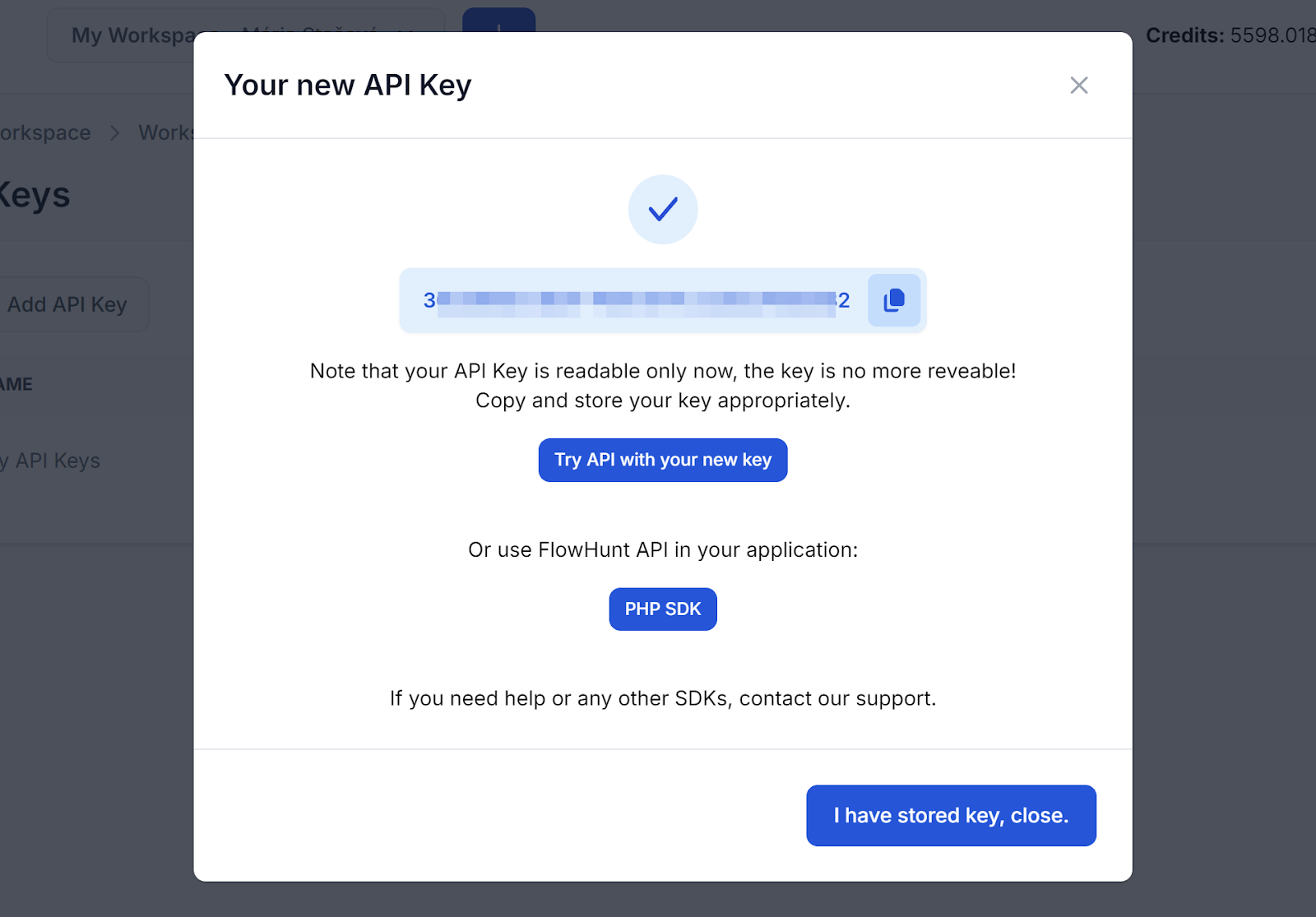 API Keys | FlowHunt